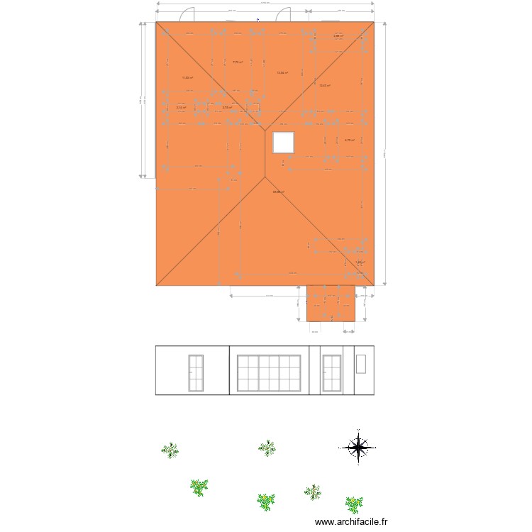 Mon Projet PLAN 2 allégé - Plan dessiné par Branid13