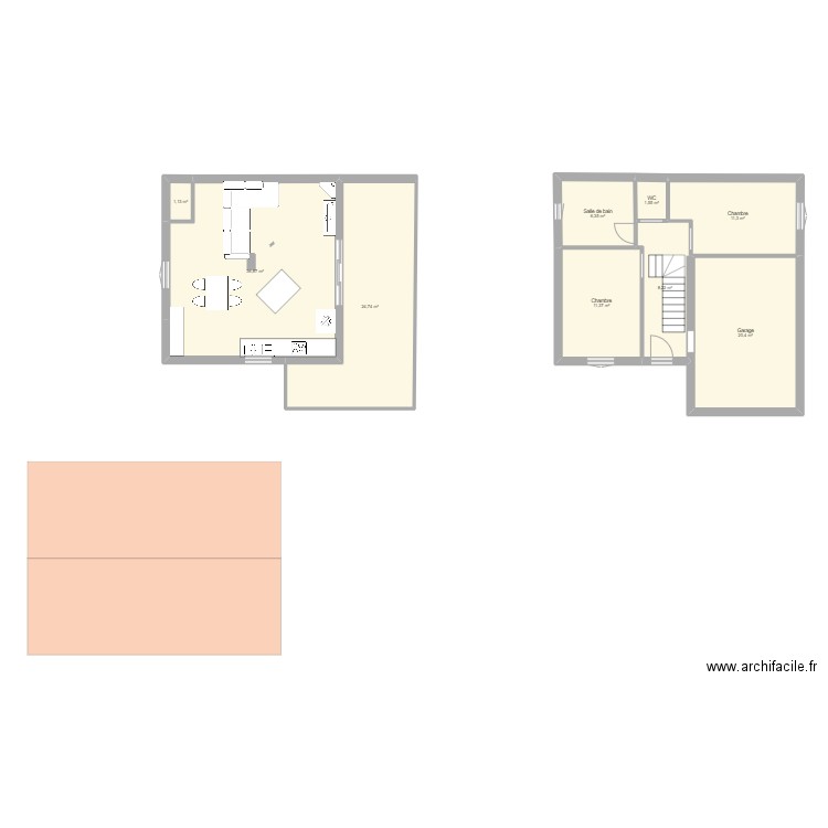 Font Romeu P2 - Plan 9 pièces 122 m2 dessiné par stephray