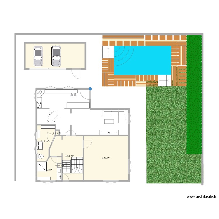 maison papi - Plan dessiné par guiom1004