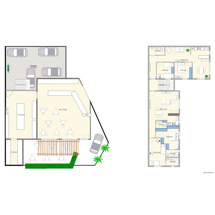 Plan commerce - Plan dessiné par lulucorrea