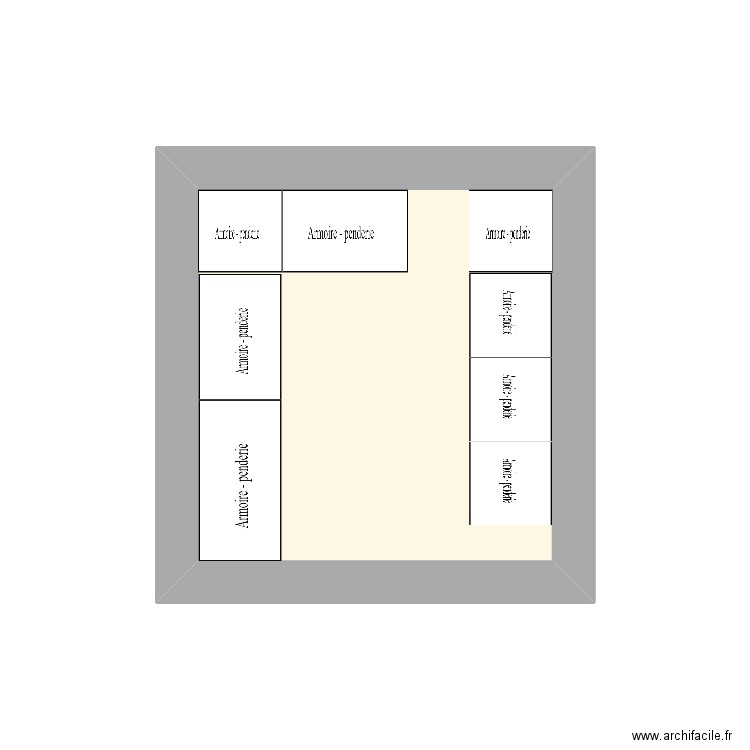 dressing - Plan dessiné par am30