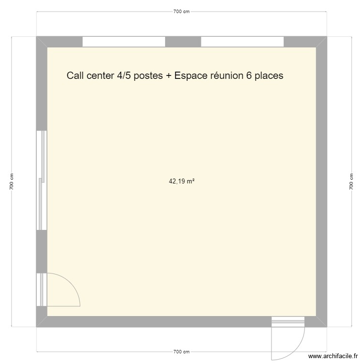 Plan – Call center – Par Zhoff69 ️ | ArchiFacile