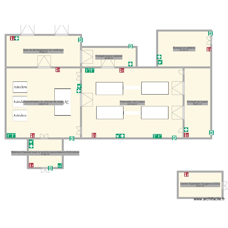 Plan usine - Plan dessiné par GrimRiffers