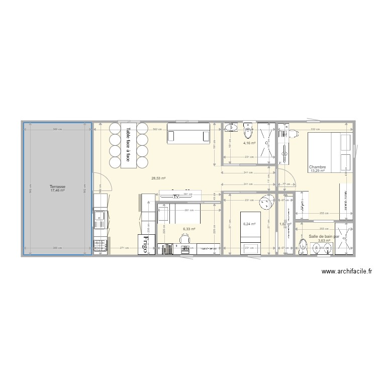 plan f2 97240 - Plan dessiné par Tyia972