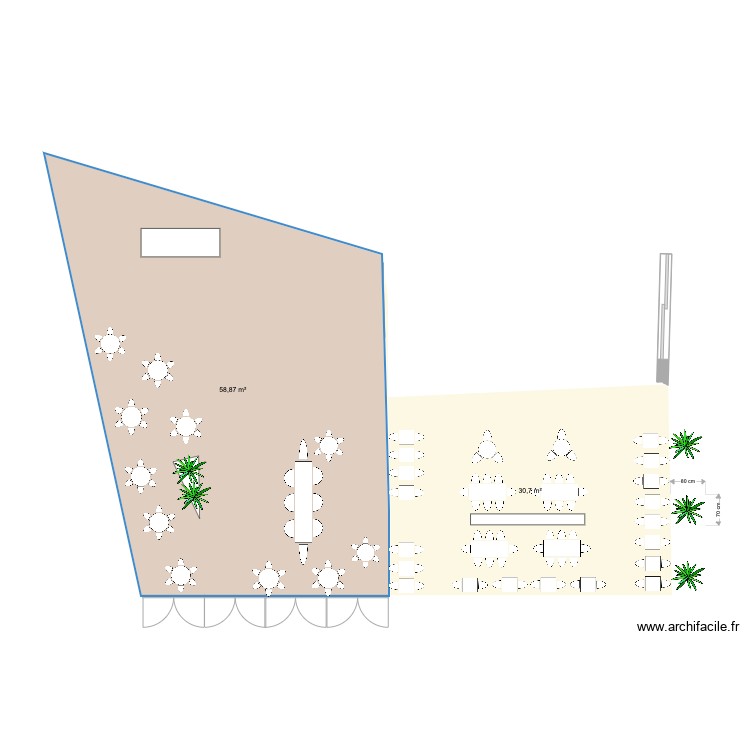 le bastion - Plan dessiné par Julbret