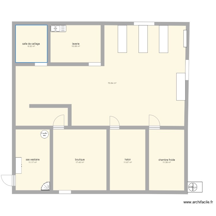 plan fromagerie - Plan dessiné par jujuchasse