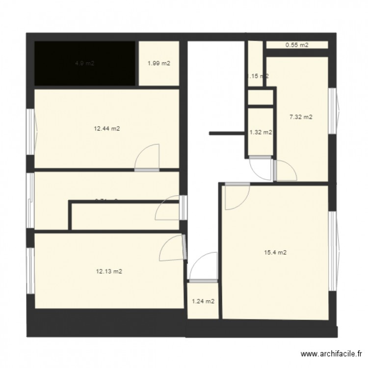 SURFACE ETAGE 1 - Plan dessiné par chamblanc