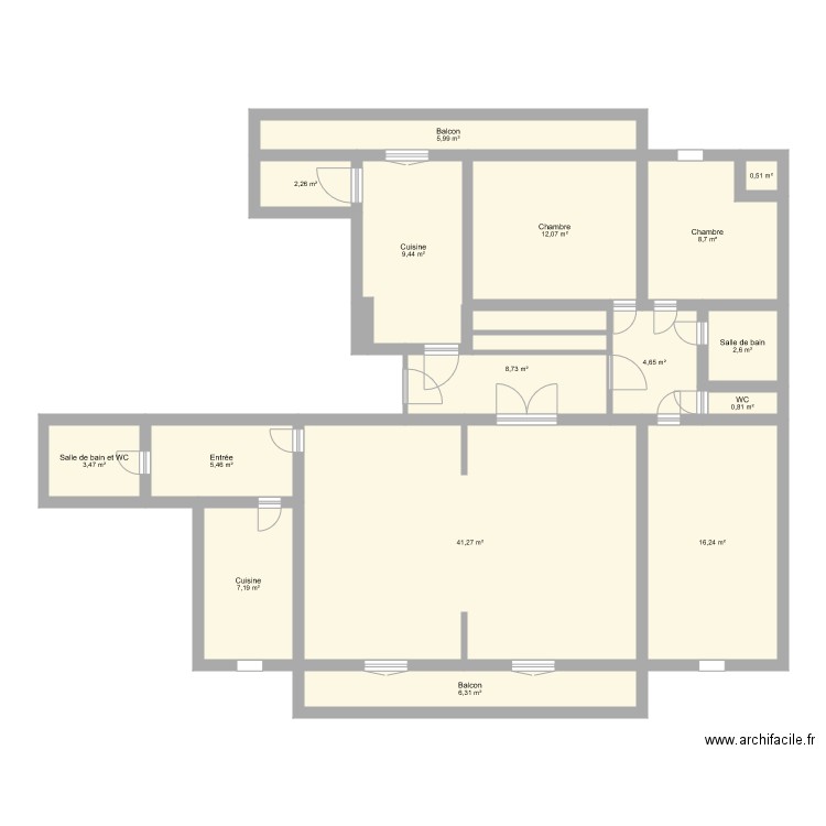 ROBERT - Plan dessiné par rbcabehar