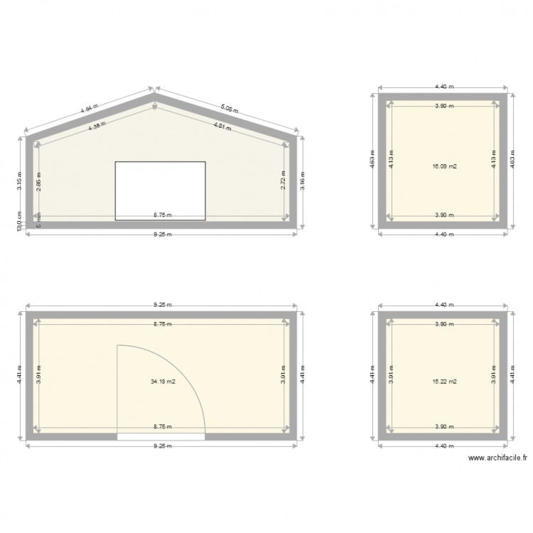 Plan – abri jardin DP4 – Par mag0723 ️ | ArchiFacile