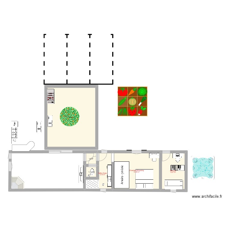 1 pp - Plan 4 pièces 63 m2 dessiné par Ody