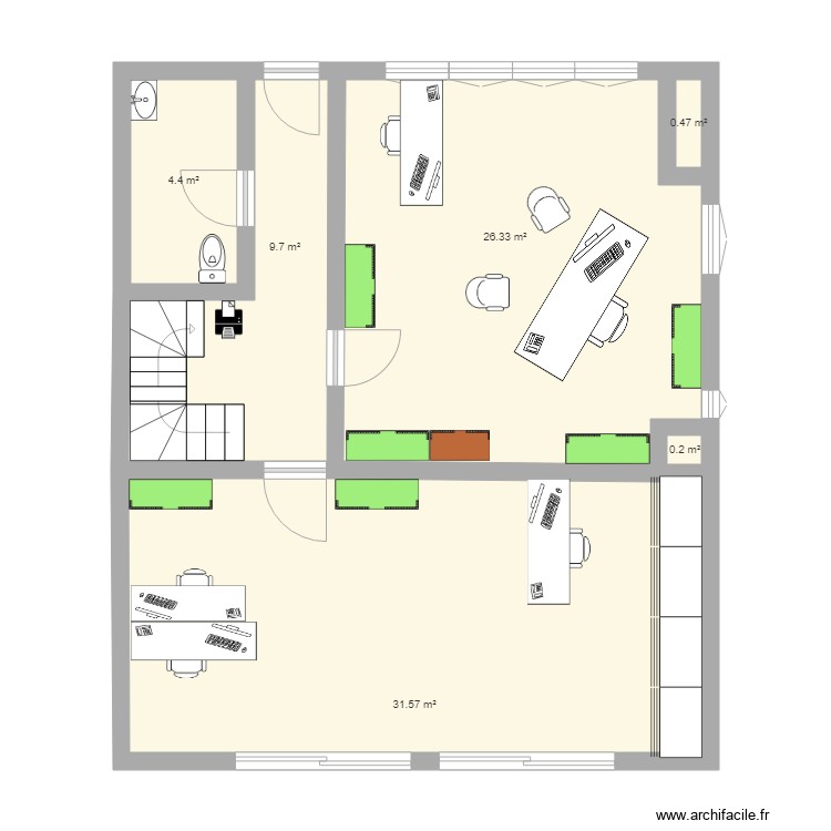 Nouveau locaux - Plan dessiné par nicolas1005