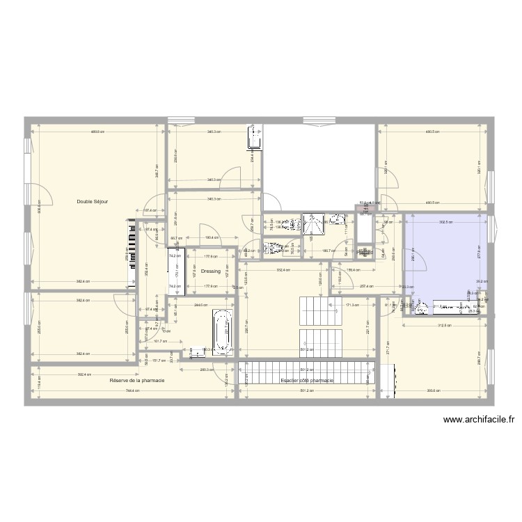 Nouveaux locaux - Plan dessiné par Projetvie
