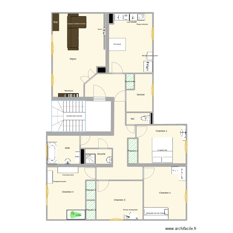 Plan F5 bis - Plan dessiné par Logel54