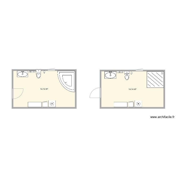 sdb - Plan dessiné par pauuliinee