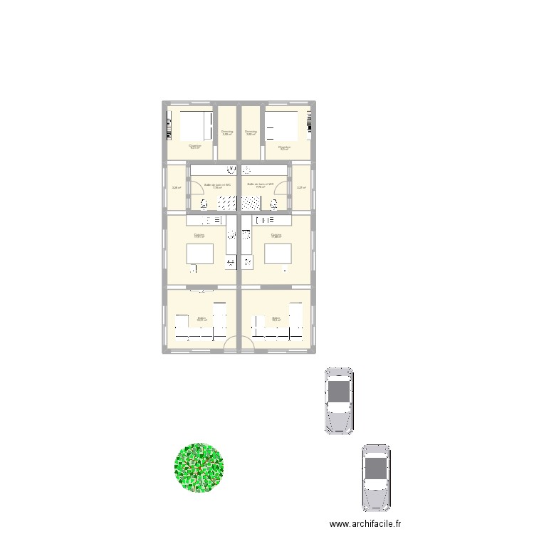 1121 - RDC - Plan dessiné par Mgaesc