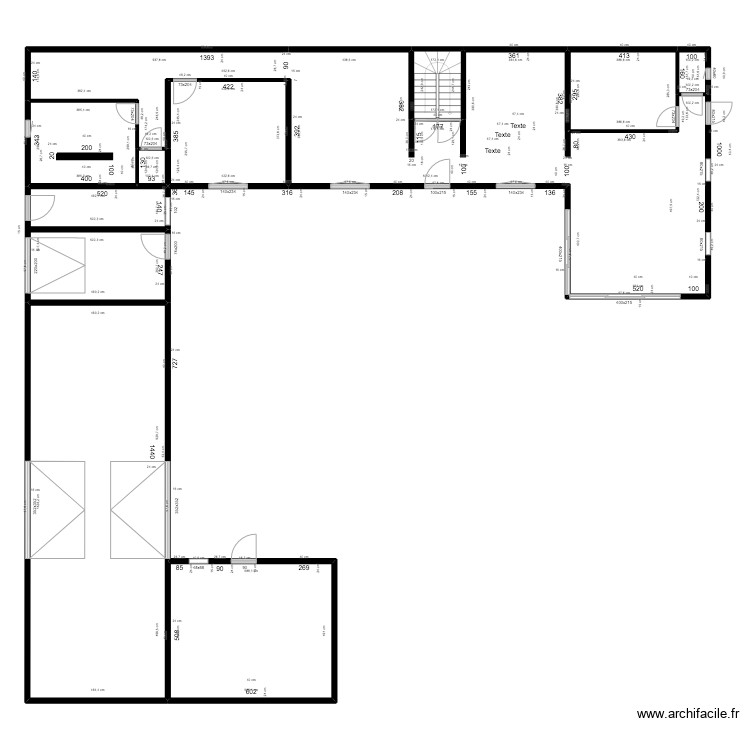 ferme - Plan 13 pièces 287 m2 dessiné par phiblo