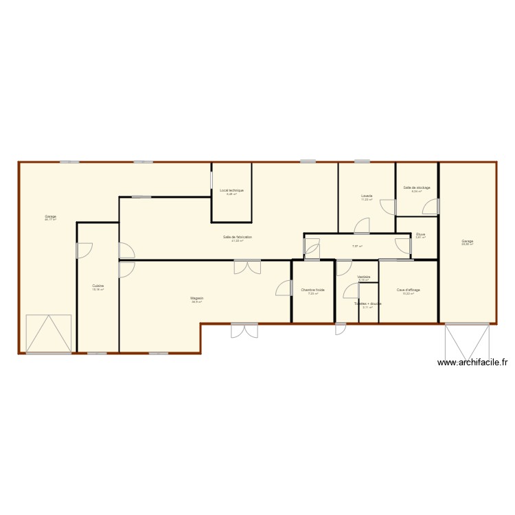 Plan – Fromagerie – Par gwendodu10 ️ | ArchiFacile