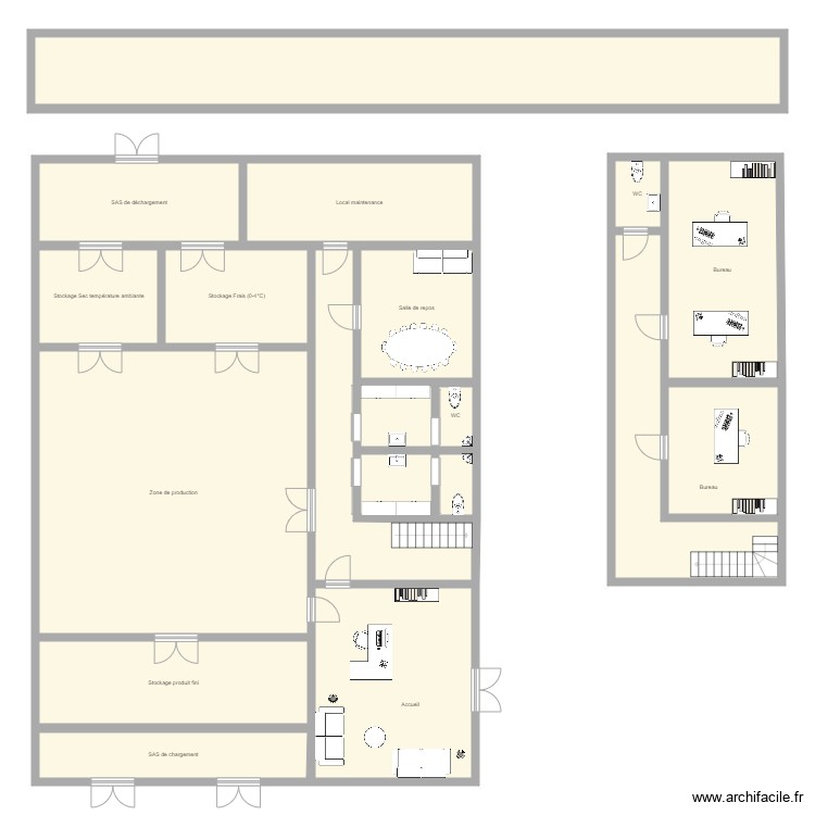 Plan usine MEat - Plan dessiné par Tcheckcongo