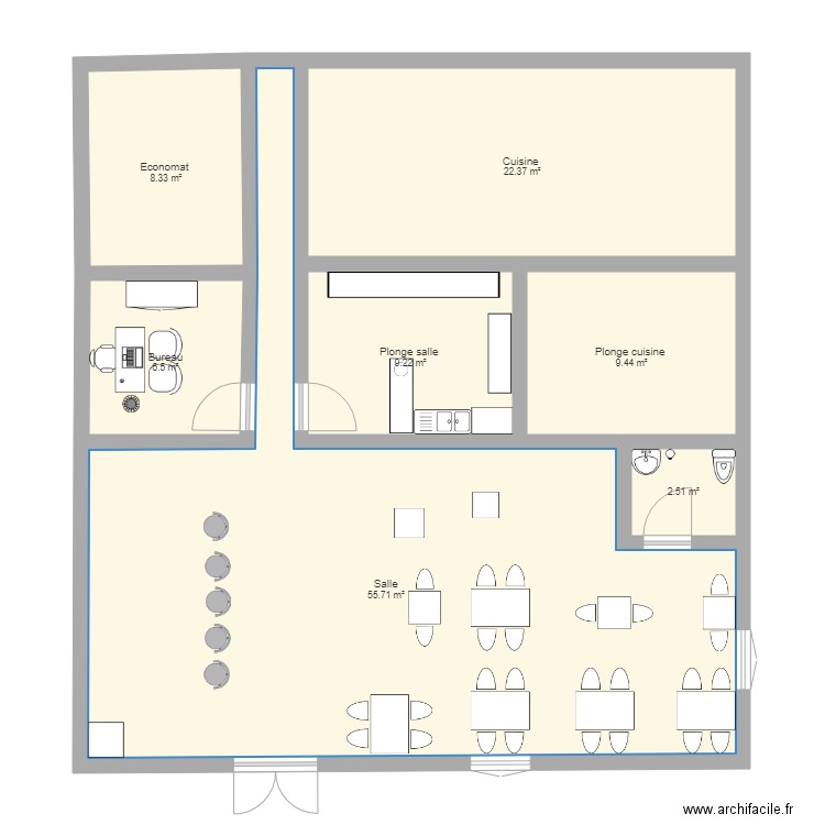 Plan – restaurant – Par axelle11 ️ | ArchiFacile