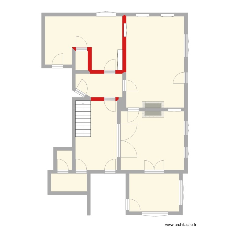 RDC maison 300 m2 - Plan dessiné par alexdu69130