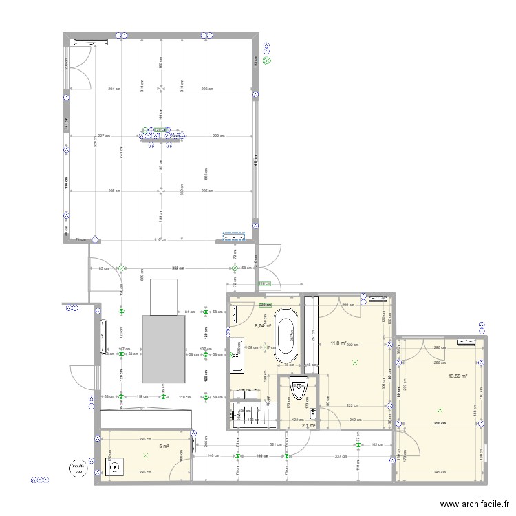 MAISON V3 - Plan dessiné par pmassinon
