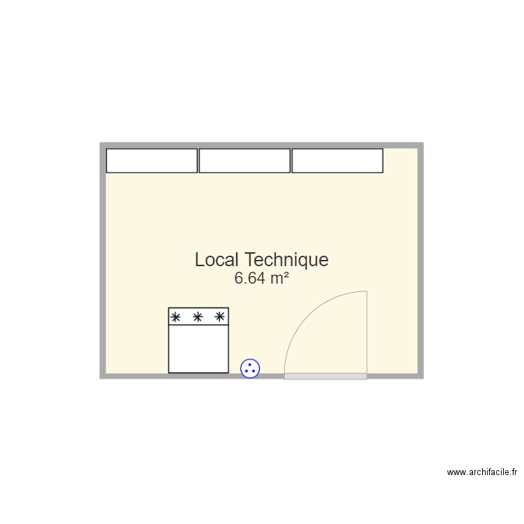 Plan – Local technique – Par Solene03 ️ | ArchiFacile