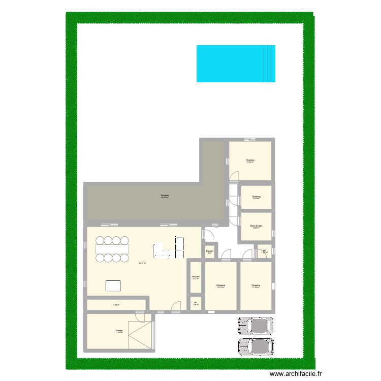 maison 1 - Plan 13 pièces 178 m2 dessiné par JadeCaba