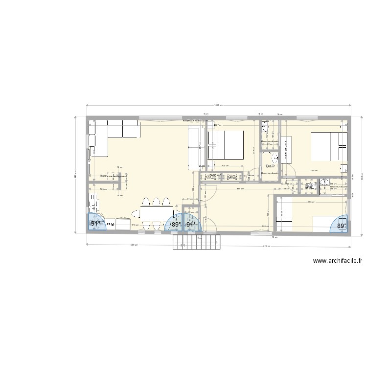 CHALET V3 - Plan 5 pièces 83 m2 dessiné par COUTET