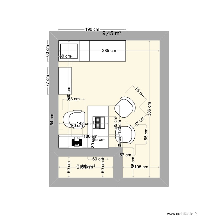cab - Plan dessiné par emmanuelle34