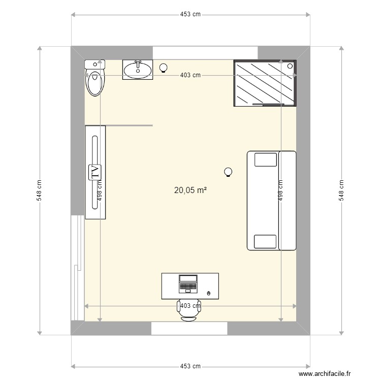 Plan – BUREAU PLAN – Par flo b34 ️ | ArchiFacile