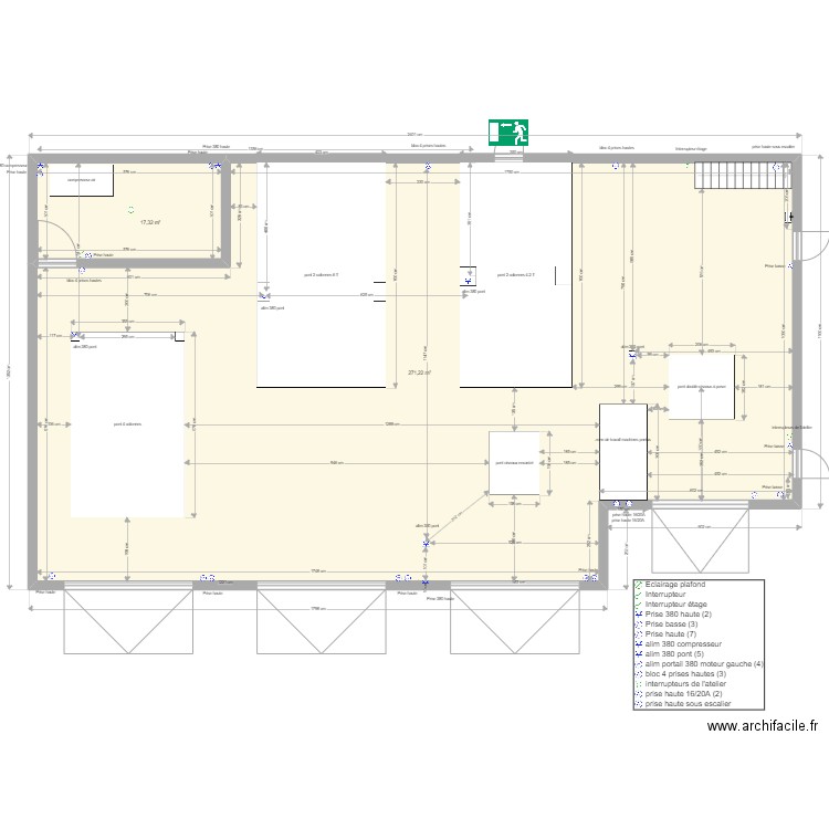atelier - Plan dessiné par Les palmitos
