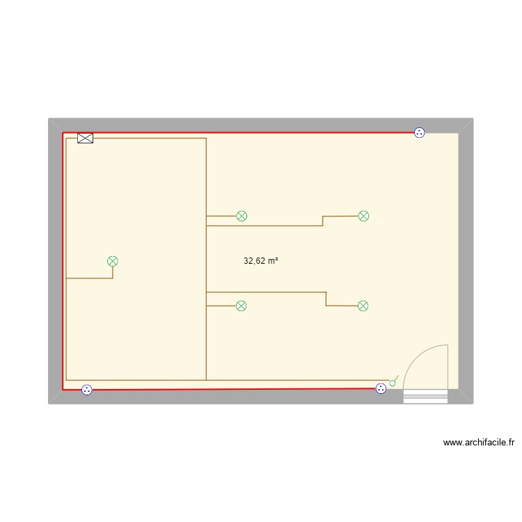 Local piscine - Plan dessiné par RudyRsy