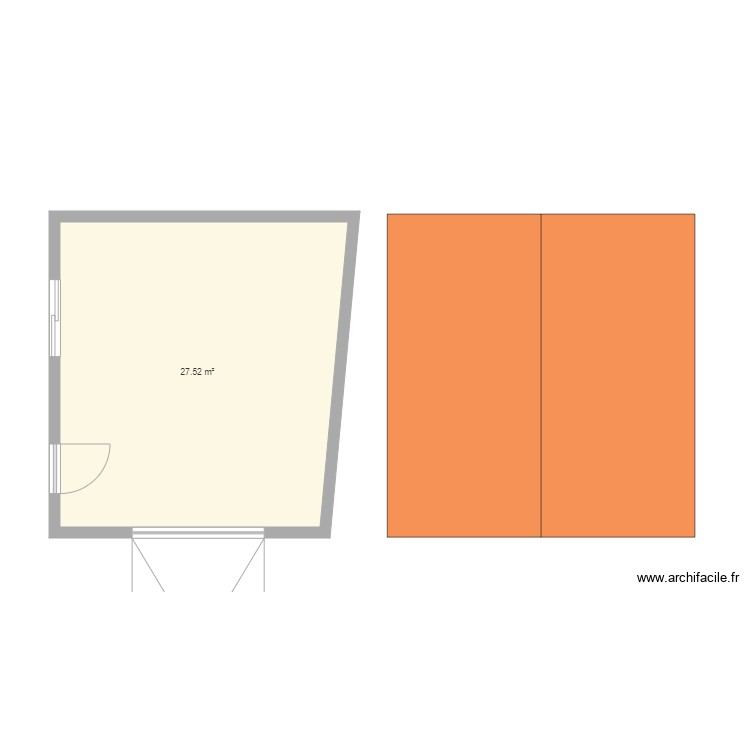 Vue en plan - Plan dessiné par Domi851972