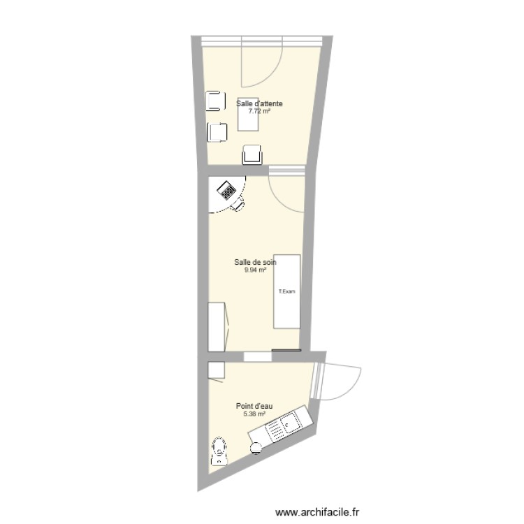 Cabinet IDEL - Plan dessiné par boriz