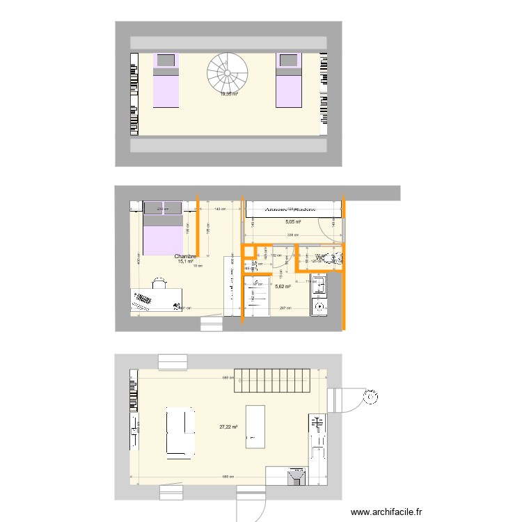 Maisonnette - Plan dessiné par Tititata