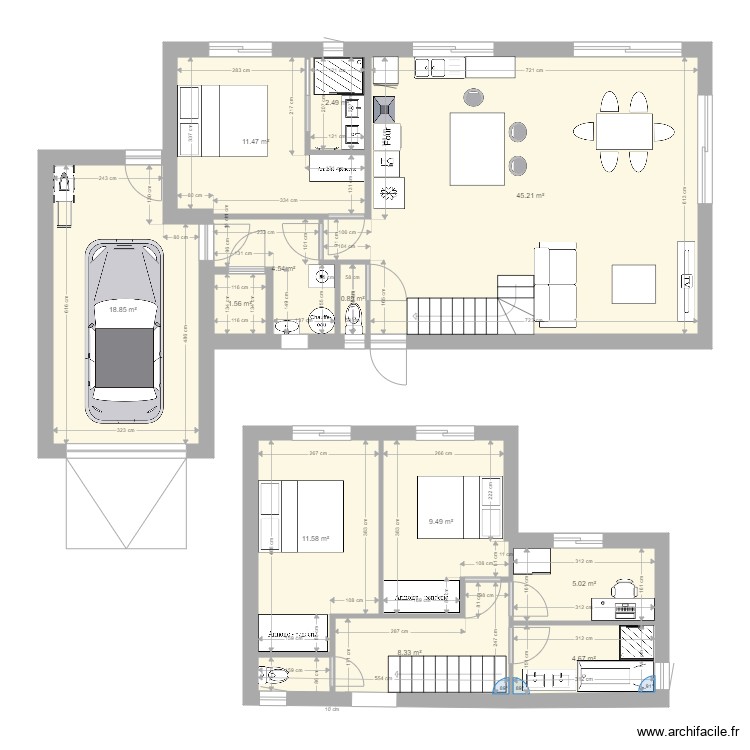 Plan – plan V3 – Par heron56 ️ | ArchiFacile