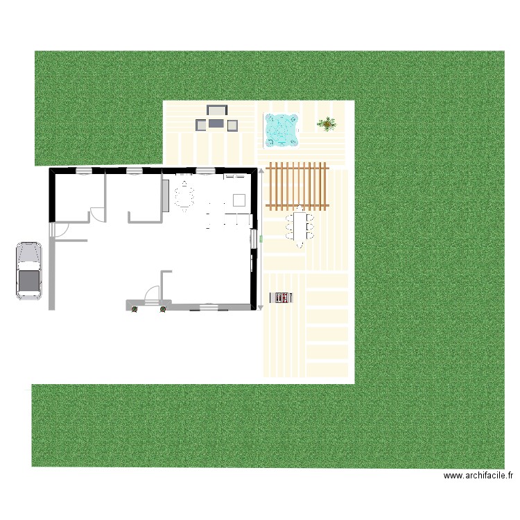 bastide - Plan dessiné par Pascalou Calou