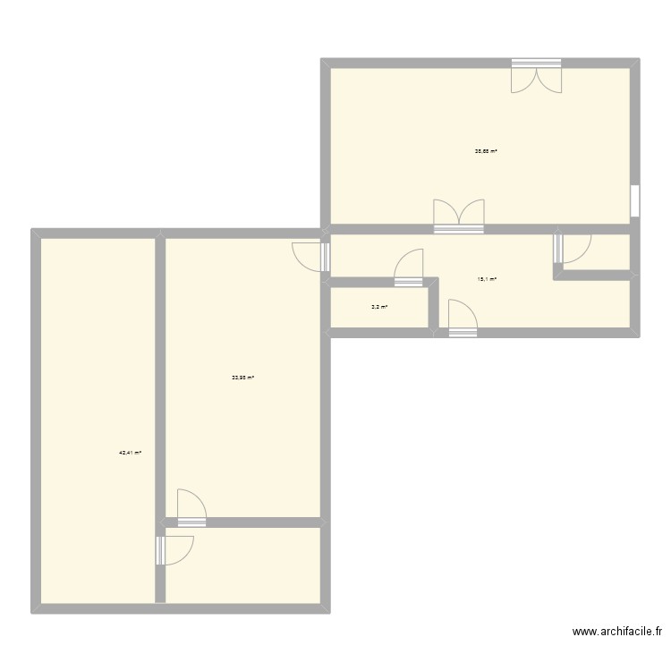 batiment - Plan 5 pièces 133 m2 dessiné par adamisaac7