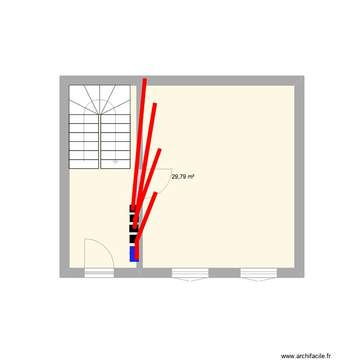 Plan de masse EdF - Plan 1 pièce 30 m2 dessiné par Adrienden