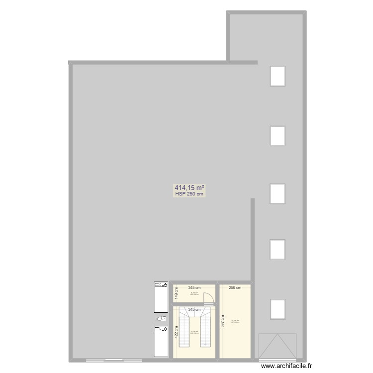 Seraing - Plan 4 pièces 449 m2 dessiné par Wuidard