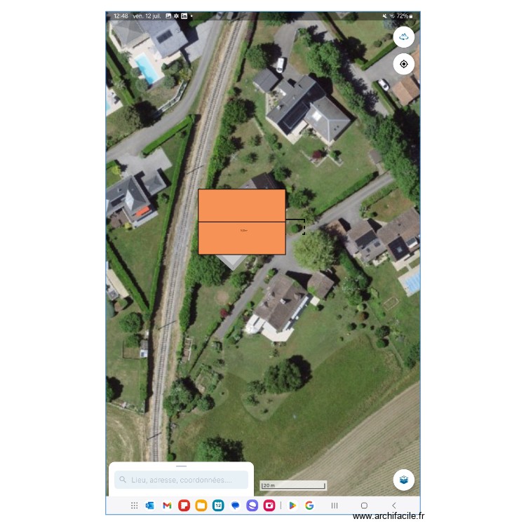 Genolier - Plan dessiné par CAHofmann