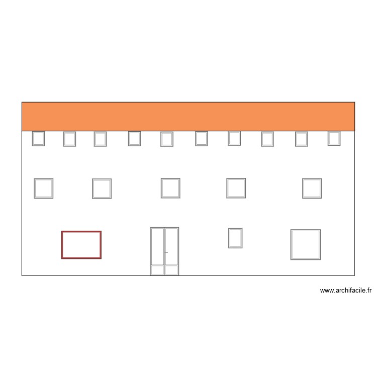 façade - Plan dessiné par juliavic