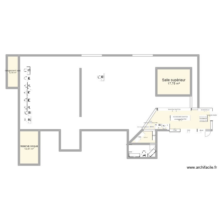 Plan – FNAC RAYON magasin – Par Thomas94120 ️ | ArchiFacile