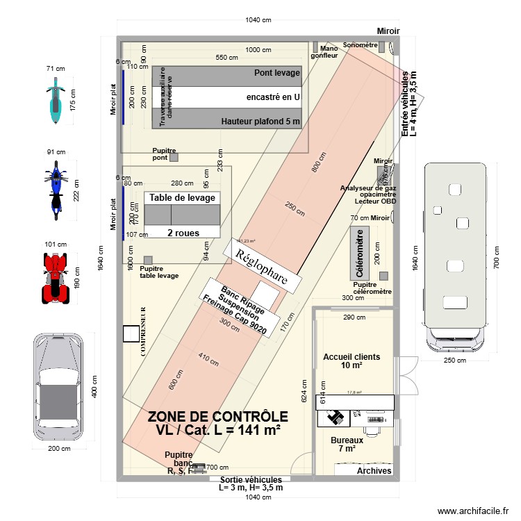 CCT MIXTE VL/Cat.L Projet Corblin - Plan dessiné par protechnologies