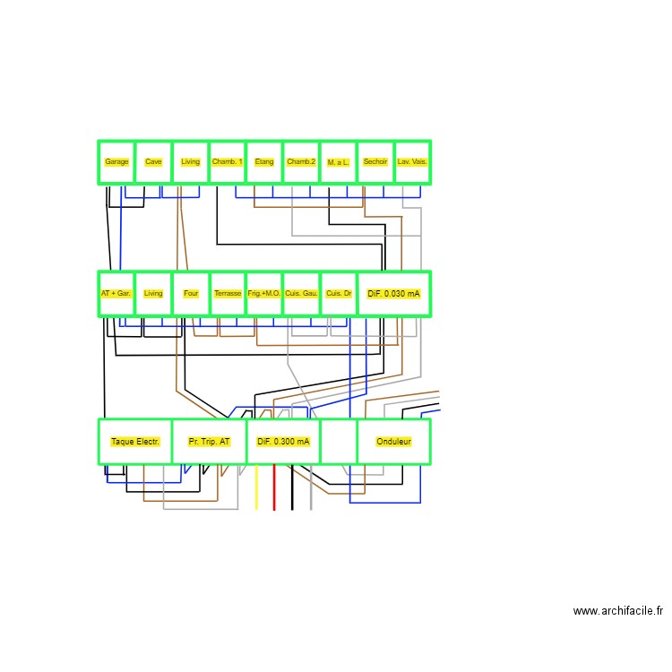 tableau - Plan 22 pièces 5 m2 dessiné par JPPJ