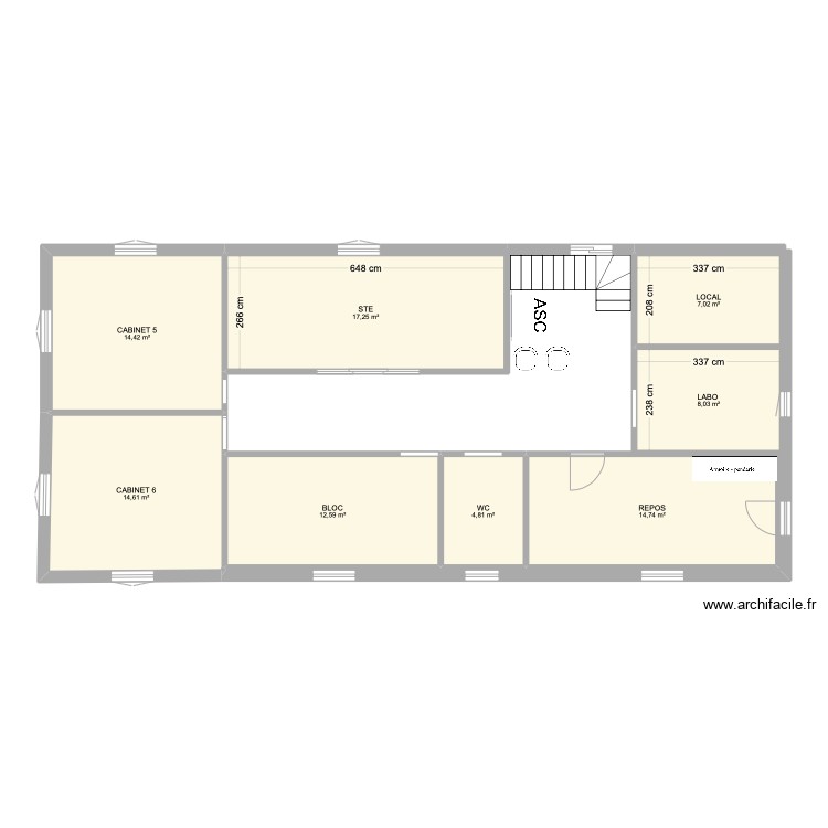 Cab - Plan 8 pièces 93 m2 dessiné par AurFour