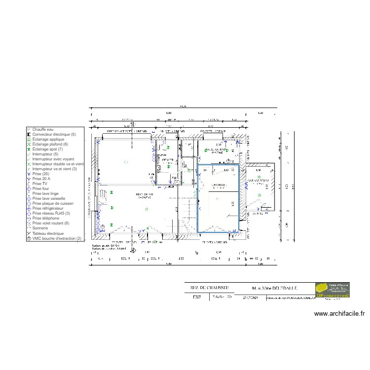 Hardelot - Plan 7 pièces 54 m2 dessiné par PierreLouis Deledalle