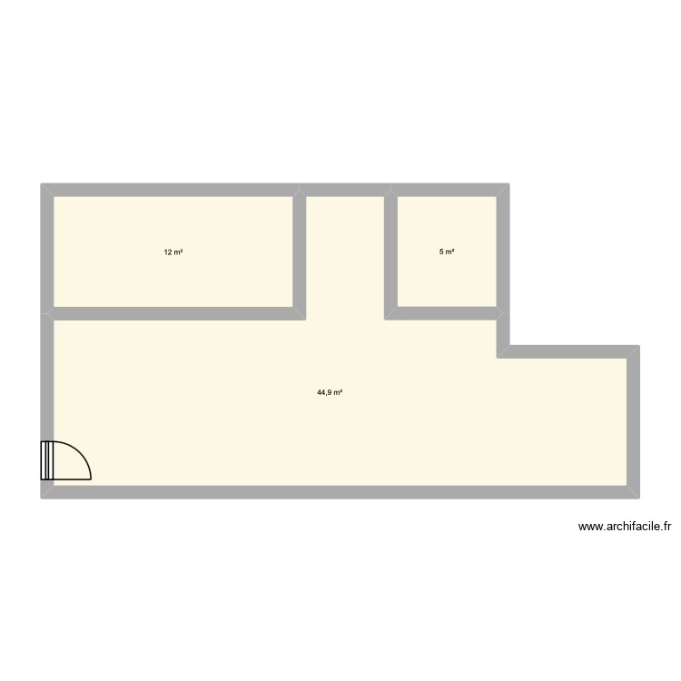 Plan 3 pièces 62 m² – logement familial – Par EloaneGoguet ️ | ArchiFacile