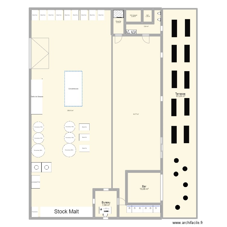 Batiment - Plan dessiné par La Kavai