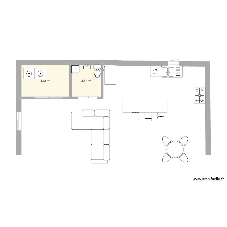 Pool Housse Aubiet - Plan dessiné par leitum28